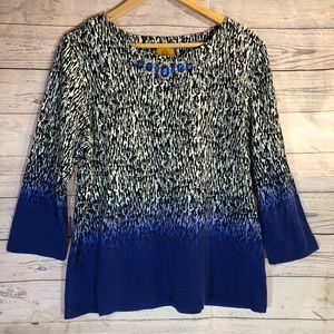 Ruby Rd. | Tops | Ruby Rd 34 Length Sleeve Jeweled Top | Poshmark